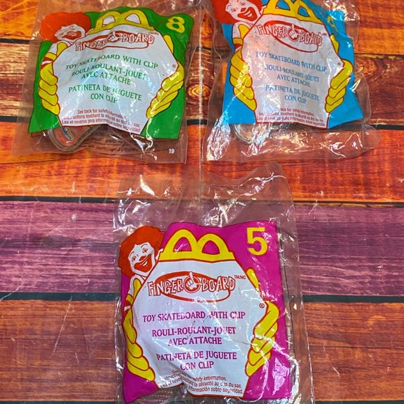 McDonald's | Toys | Vintage Finger Boards Mcdonalds Happy Meal Toy Set ...